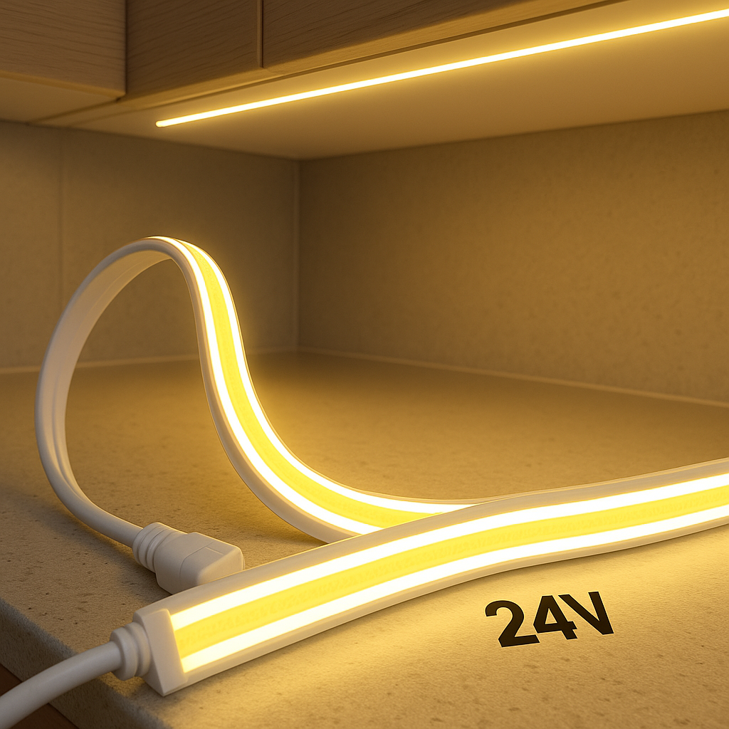 LED pásky 24V, COB LED pásek 24V, výkonný LED pásek, LED pásky na ...