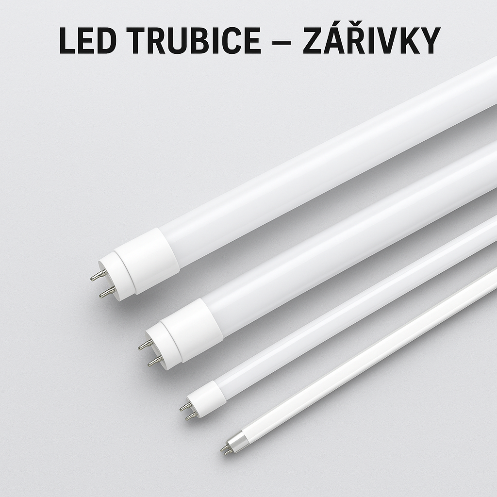 LED trubice, LED zářivky, T5, T8, G13, úsporné osvětlení, teplá bílá ...
